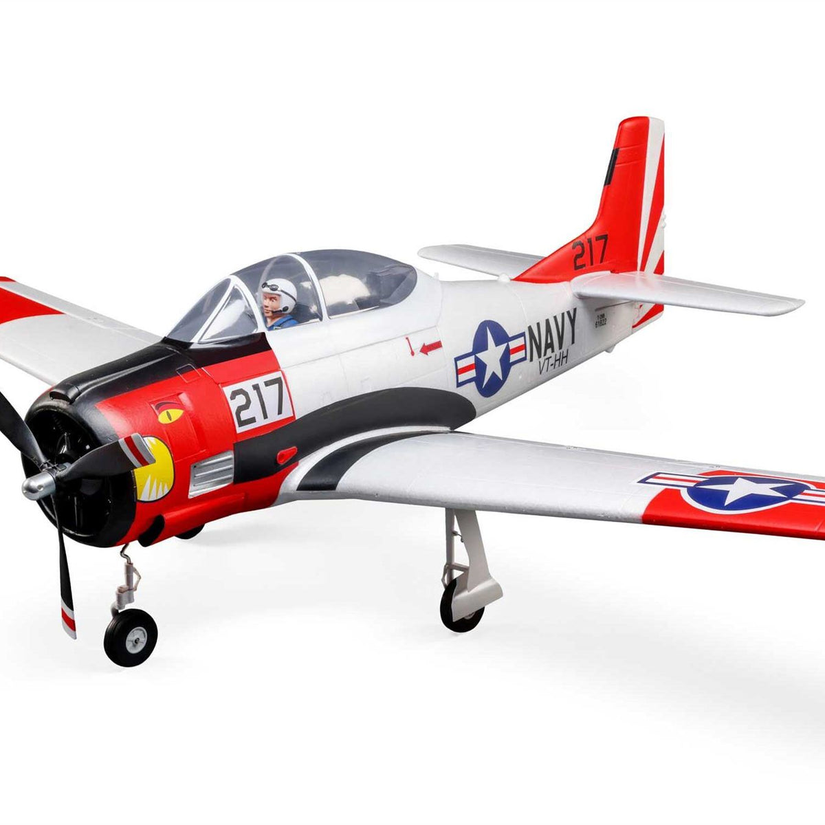 E Flite T-28 Trojan 1.2m BNF Basic with Smart – Make It Build It